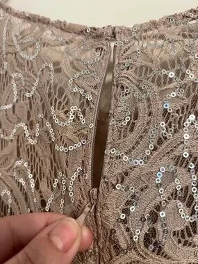 Alex Evenings | Dresses | Elegant Lace And Sequin Bodice Midi Dress ...